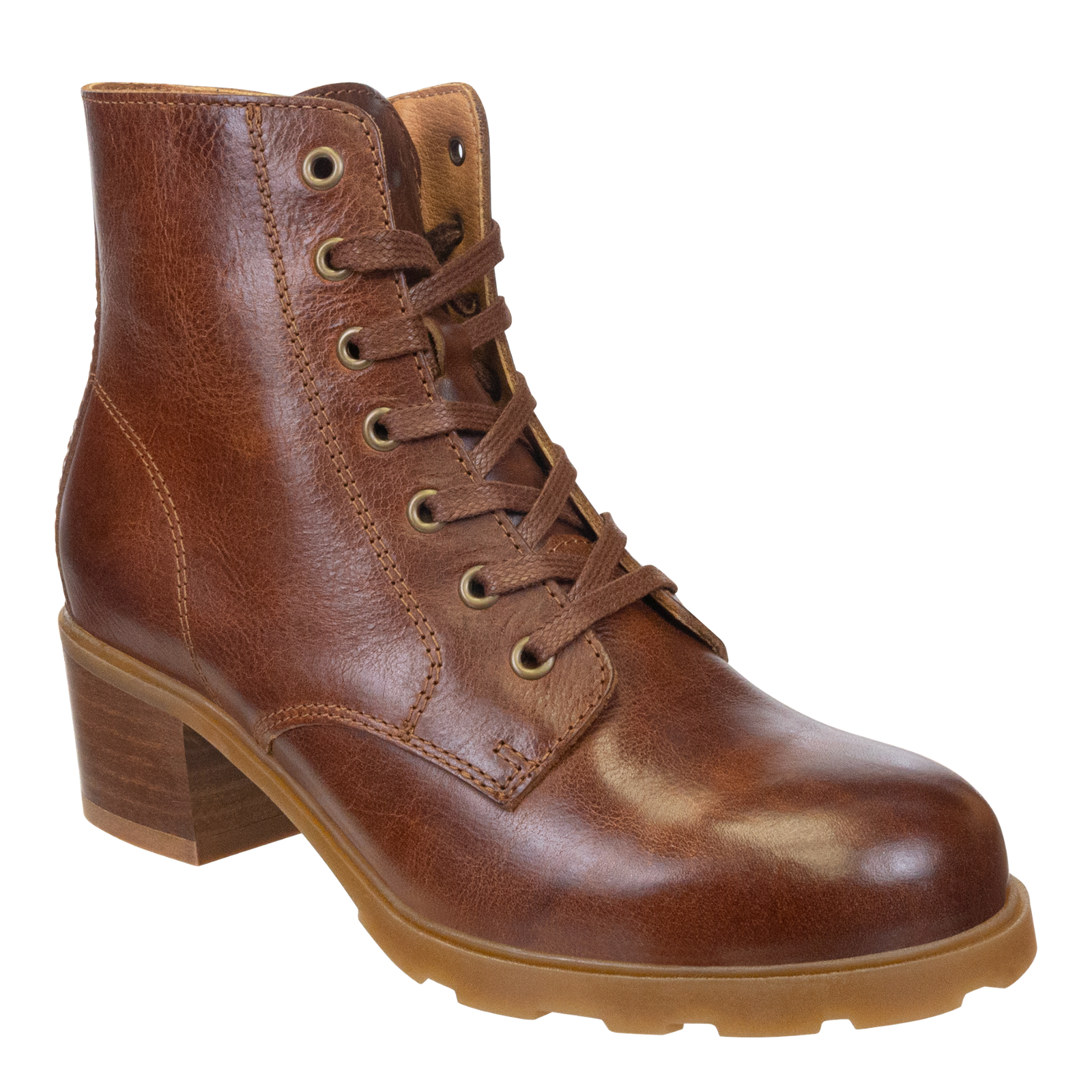 OTBT - ARC in BROWN LEATHER Heeled Ankle Boots – Barkin’ Dogs Shoe Co.