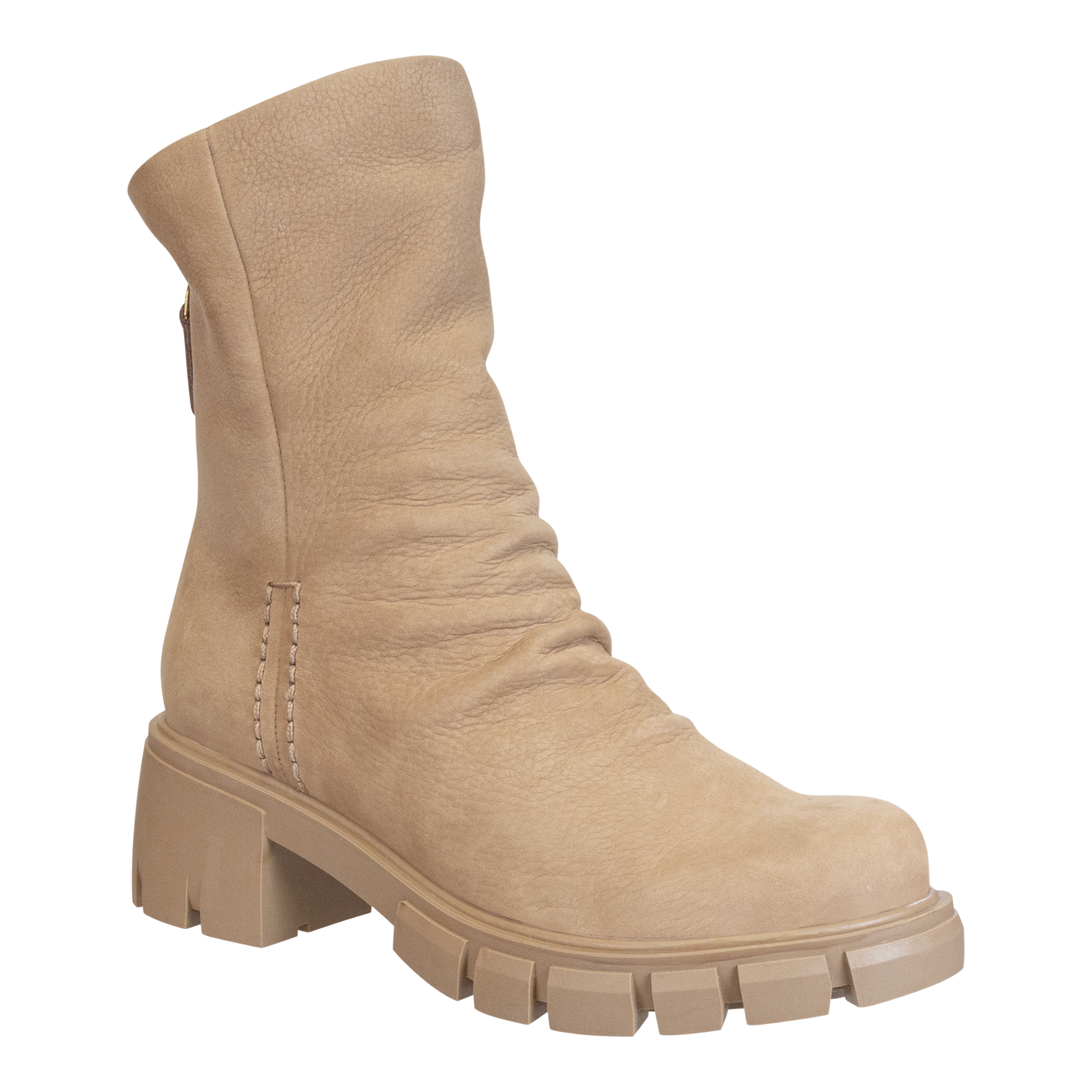 NAKED FEET - PROTOCOL in BEIGE Heeled Mid Shaft Boots – Barkin’ Dogs ...