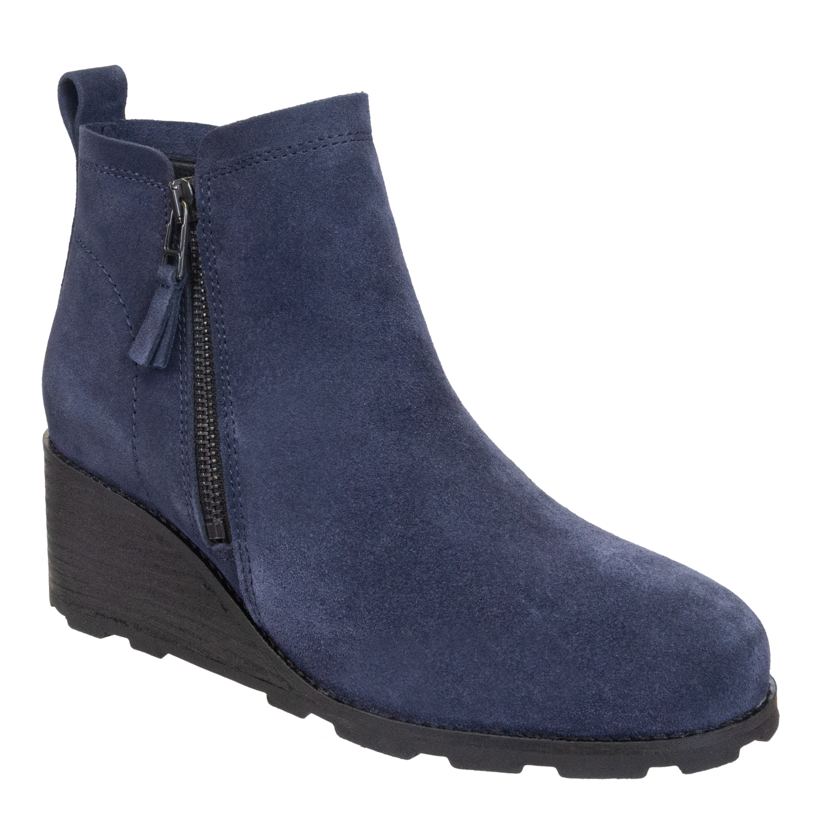 OTBT - STORY in NAVY Wedge Ankle Boots – Barkin’ Dogs Shoe Co.